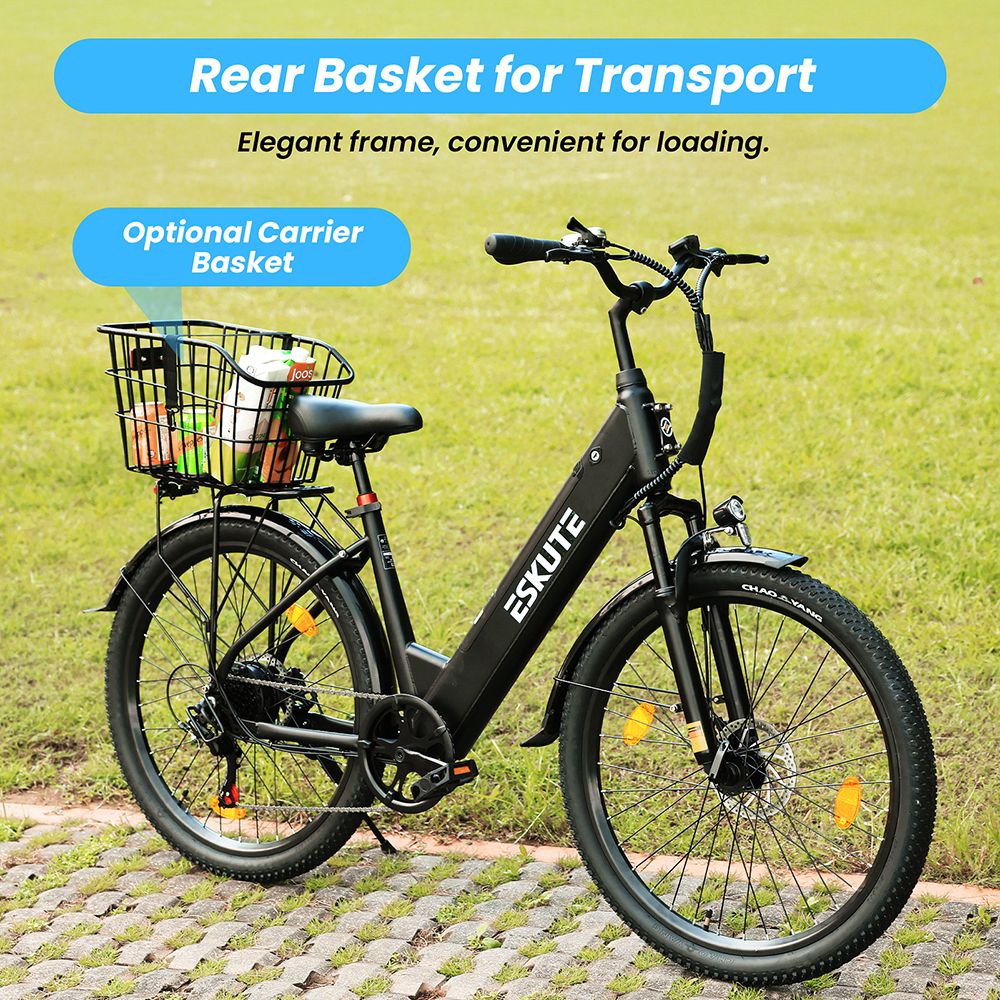 ESKUTE C100 Plus Electric Bike 250W 36V 13Ah 25km/h Black | Europe