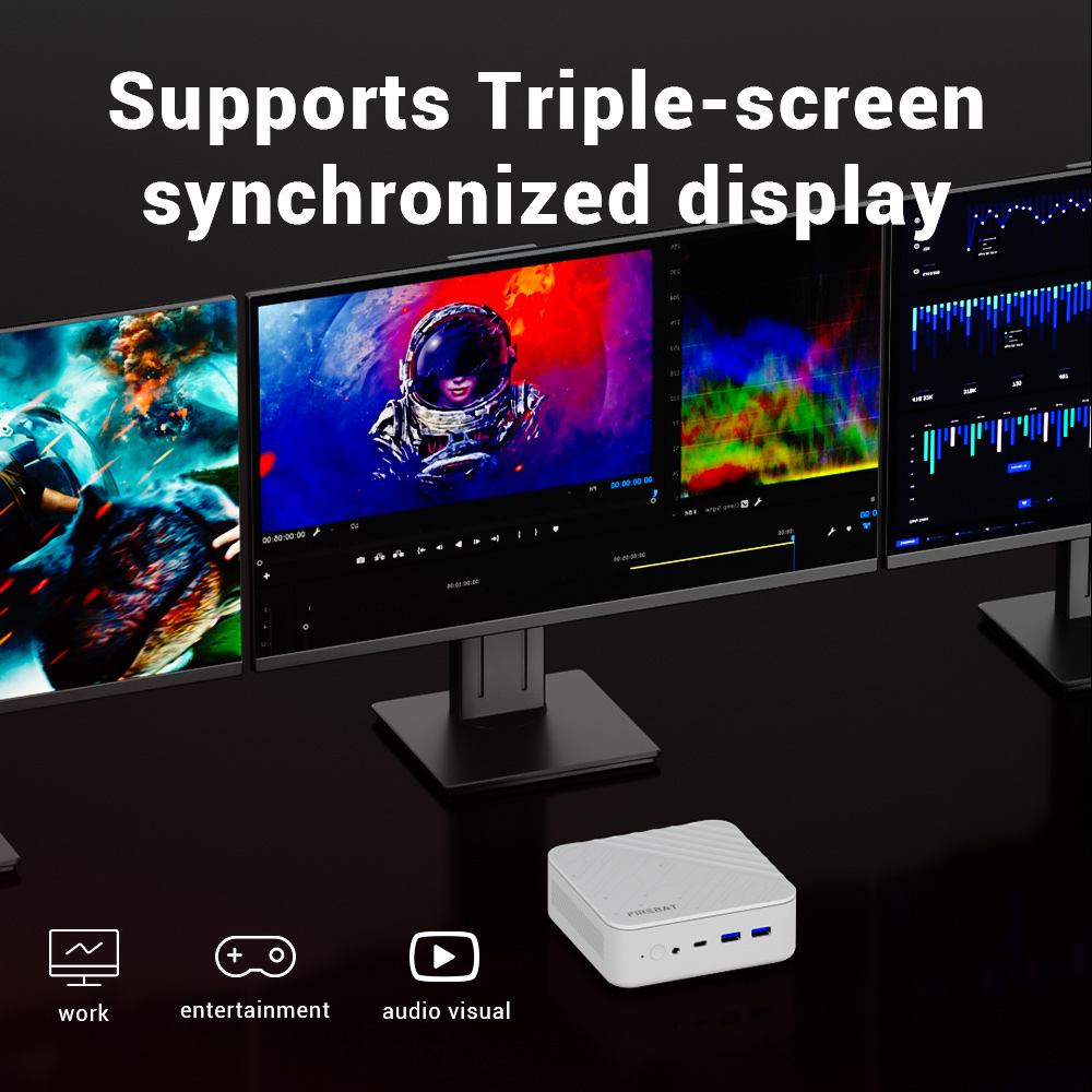 FIREBAT AM02 Mini PC AMD Ryzen 5 7430U 16 Go 512 Go