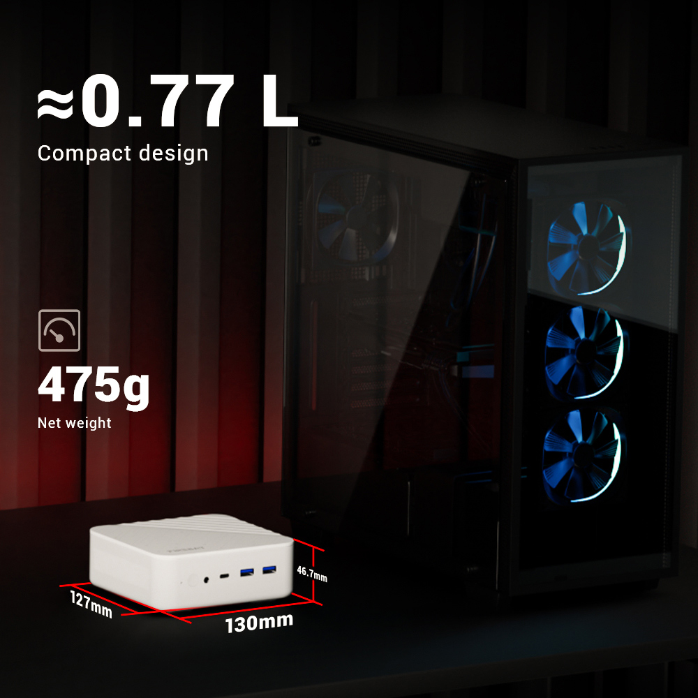 FIREBAT AM02 Mini PC AMD Ryzen 5 7430U 16GB 512GB
