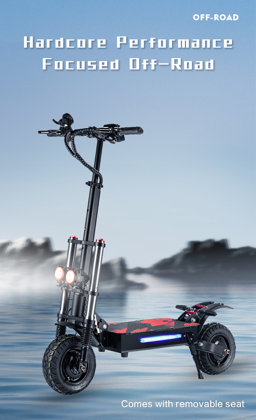 BOYUEDA S3-11 3000W*2 Electric Scooter 85km/h speed 120km Range