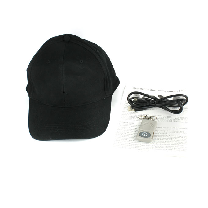 4GB Hat Cap Style Hidden Spy Camera DVR Camcorder with Remote Controller