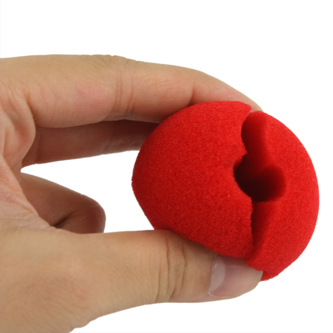 Halloween Giant Red Sponge Clown Circus Carnival Nose with Slit