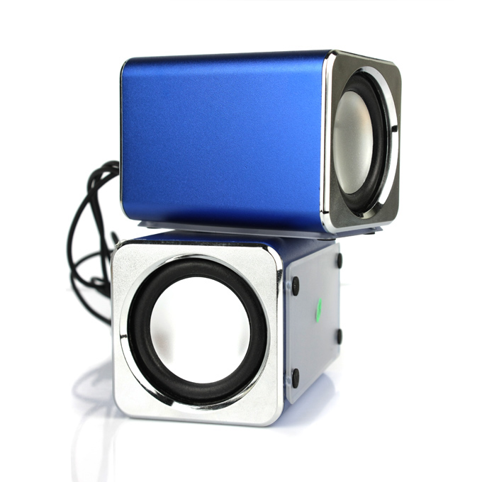 W-121 Mini Portable Digital Speaker for PC/Laptop - Blue(EL105481)
