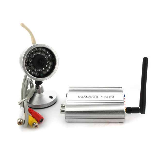 2.4GHZ Four Channel Wireless Receiver with 4x Wireless Camera