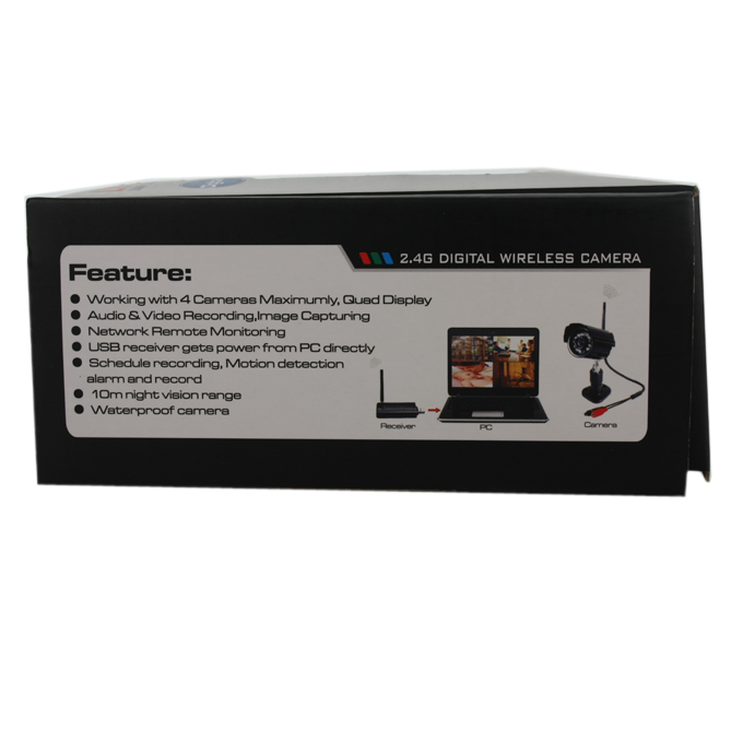 HiFast 4CH Digital Wireless Complete CCTV Security Camera DVR ...