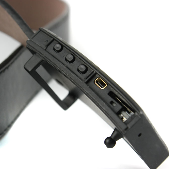 Leather Belt Strap Hidden Spy Camera DVR Camcorder with USB Cable
