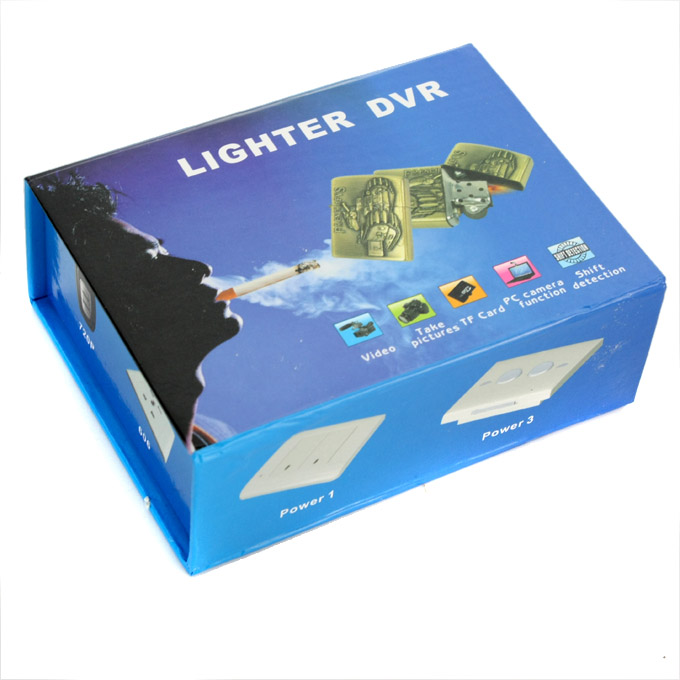 Stylish Coppery Lighter Style Hidden Spy Camera DVR Camcorder with Web ...
