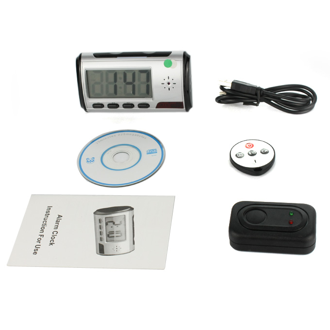 Stylish Remote Control Motion Detector Digital Clock Style Spy Hidden ...