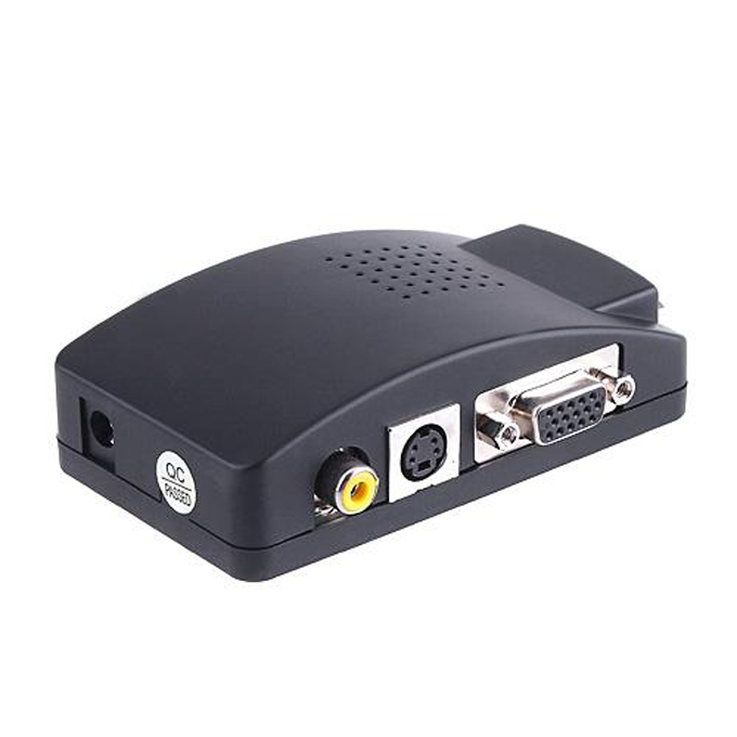 Advanced High Resolution AV/S Video To VGA TV Converter Adapter