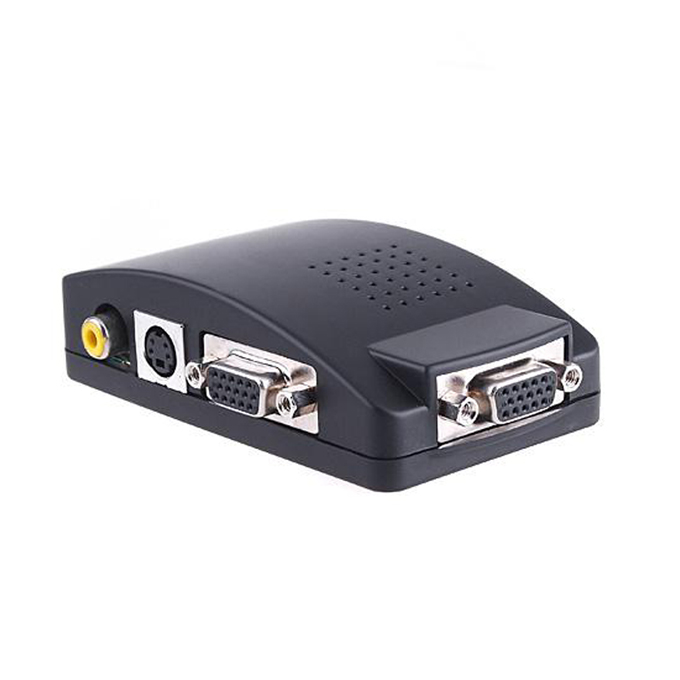 Advanced High Resolution AV/S Video To VGA TV Converter Adapter