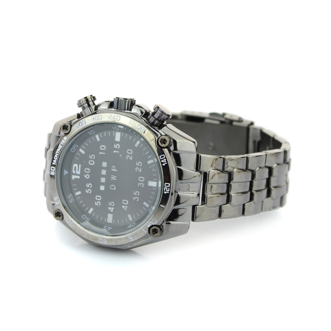 Black Men TVG LED Watch with Lights Display Outdoor Sport Watch