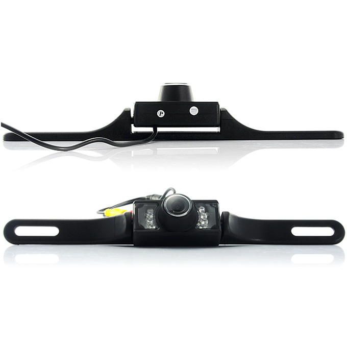130 Degree View Angle CMOS PAL Car Licence Plate Rear View Camera