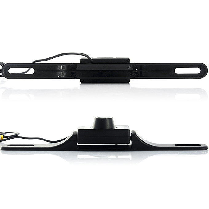 130 Degree View Angle CMOS PAL Car Licence Plate Rear View Camera