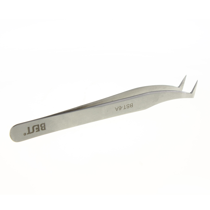 Swiss Pattern Thin Hooked Tweezers BST-6A
