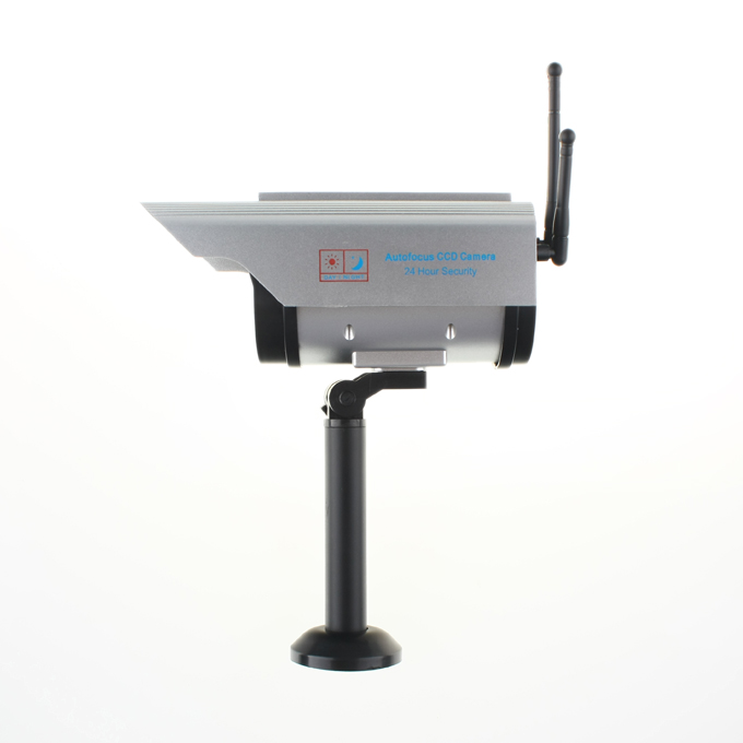 Realistic Outdoor Looking Dummy Solar Powered Security CCD Camera