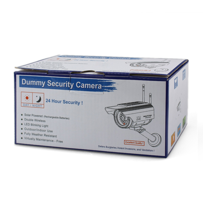 Realistic Outdoor Looking Dummy Solar Powered Security CCD Camera