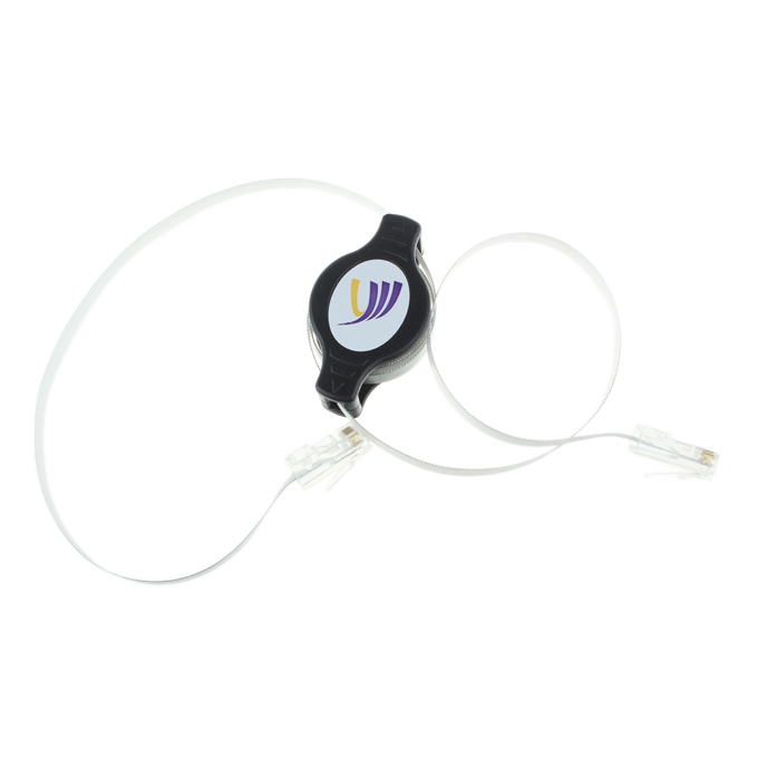 2M 6ft Retractable Ethernet Lan RJ 45 Network Cable