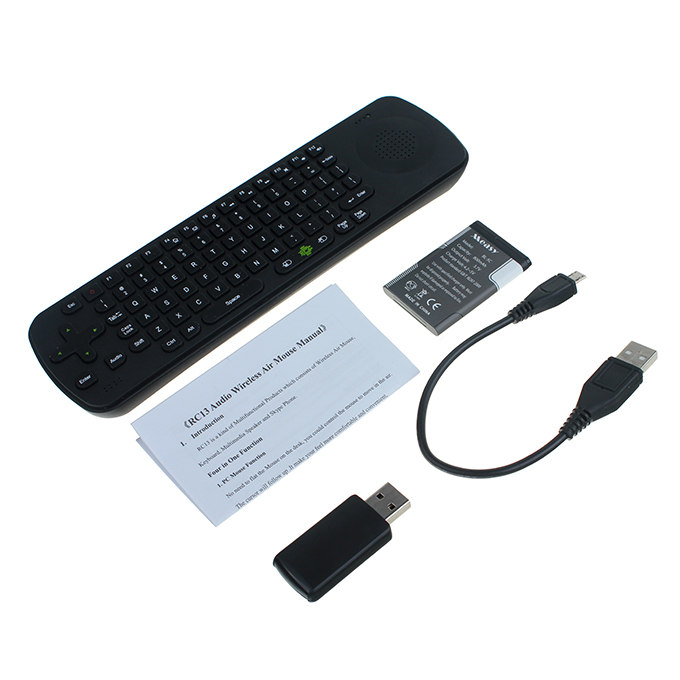 RC13-S 5 in 1 Wireless Air Fly Mouse & Keyboard Remote Control