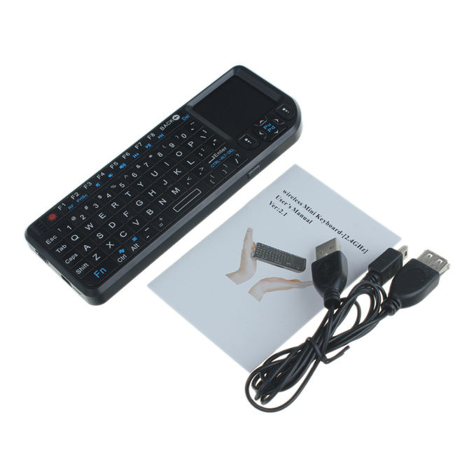iPazzPort 2.4G Ultra Mini Wireless Handheld Keyboard &Touchpad