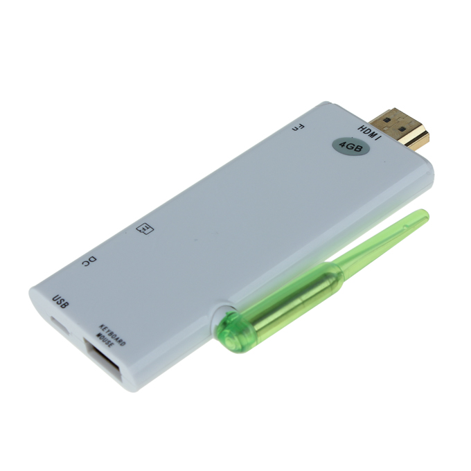1080P HD CX-803 RK3066 1G/4G Mini TV Dongle Box Android 4.1.2 WHITE