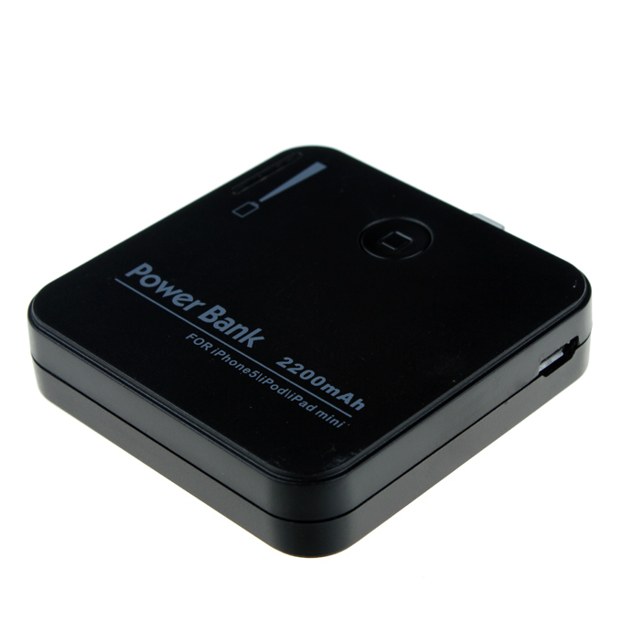 2200mAh Rechargeable Backup Power Bank Case for iPhone 5S 5C 5/iPad