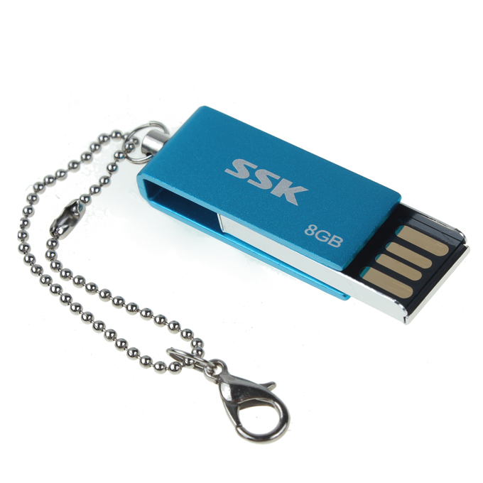(SSK) 8GB Temptation USB 2.0 Flash Drive Memory Stick w/ Chain