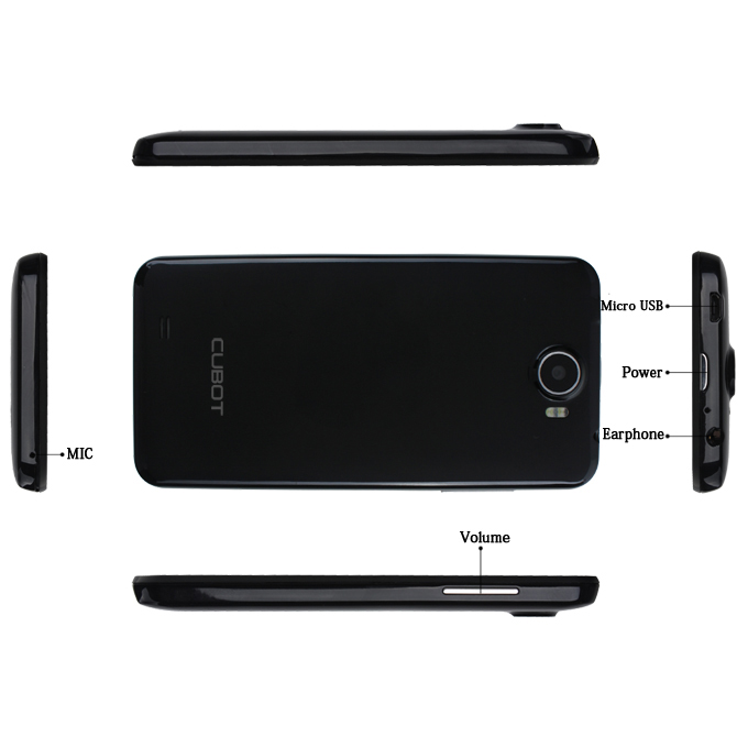 Cubot GT99 MTK6589 Quad Core 1.2GHz 4.5Inch Android 4.2 OS Smartphone 1GB RAM 4GB ROM HD Screen ...