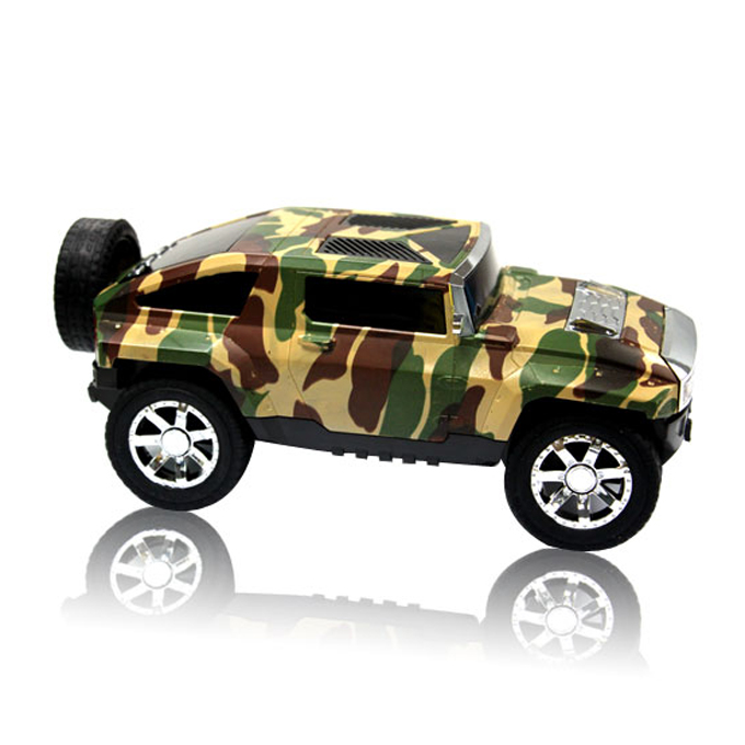 Hummer Car Model Speaker with TF Card Reader/USB/FM Radio