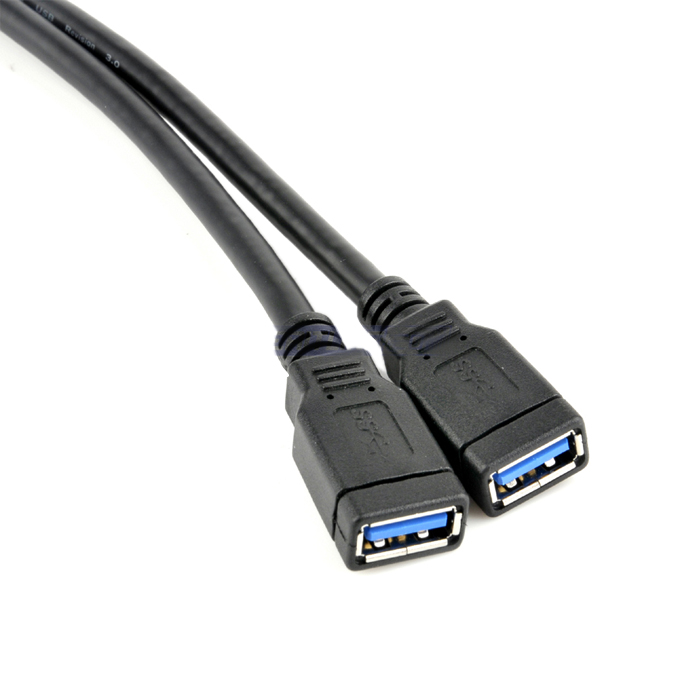 2 Ports USB 3.0 Female to Internal HUB Motherboard female Cable