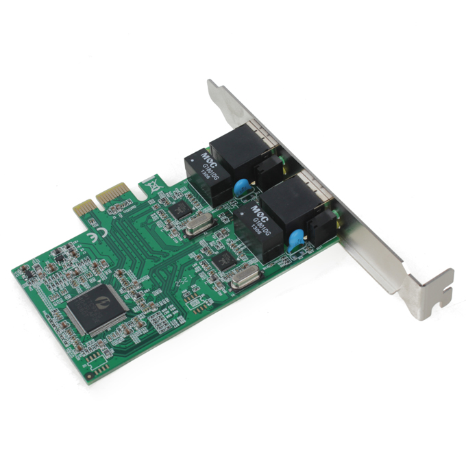 1000Mbps Ethernet PCI-Express Add-on Card with 2 Ports for PC