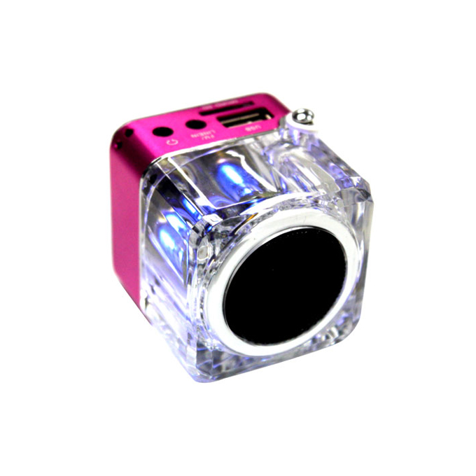 Mini Led Light Stereo TT-028 Speaker with TF/SD/USB Disk/FM