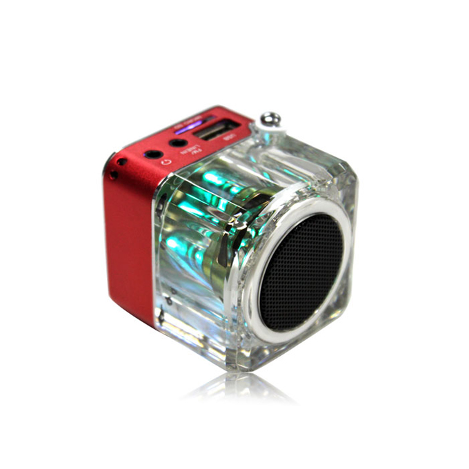 Mini Led Light Stereo TT-028 Speaker with TF/SD/USB Disk/FM