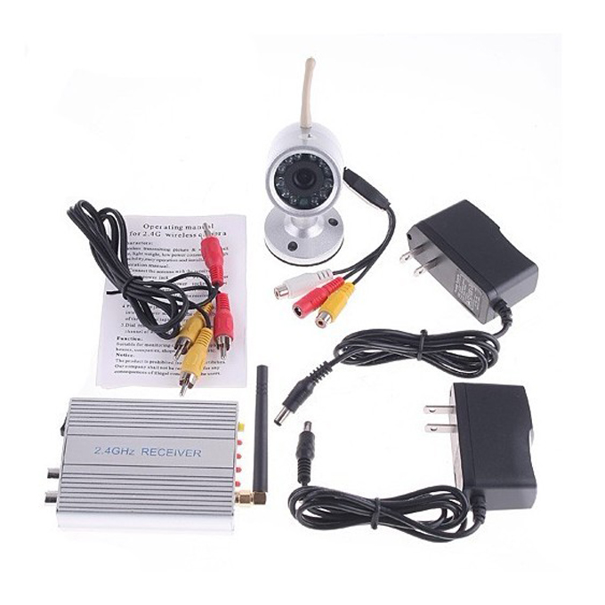 2.4G Wireless CMOS Camera Home Surveillance Camera AV Receiver Kit