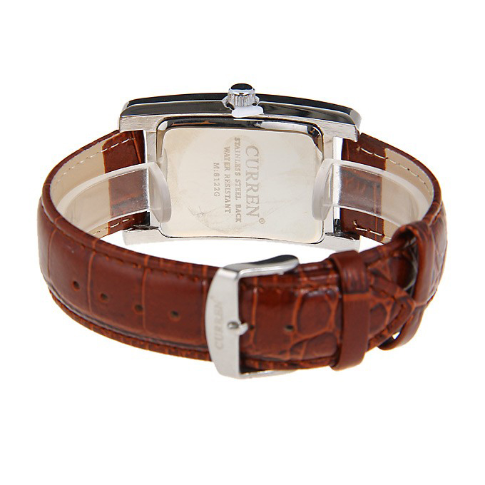 Women's Watch Roman Numbers Hour Marks Rectangle Dial