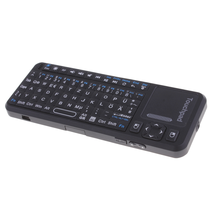 German iPazzPort 2.4G Wireless QWERTZ Keyboard & Mouse Touchpad