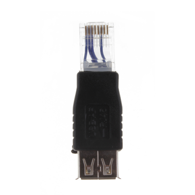 USB A Female to Ethernet LAN RJ45 Male Router Adapter