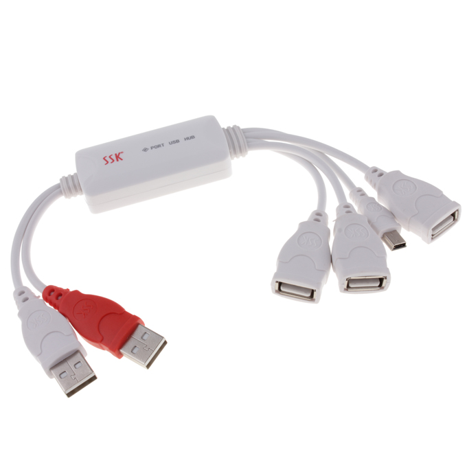 SSK Shu010 Octopus USB 4 Port HUB 3 USB + 1 Mini USB Dual USB