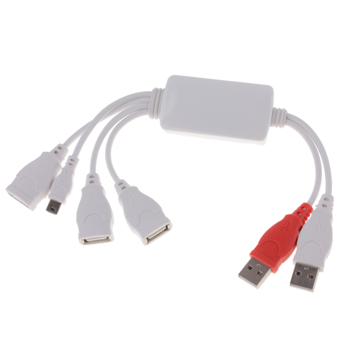 SSK Shu010 Octopus USB 4 Port HUB 3 USB + 1 Mini USB Dual USB