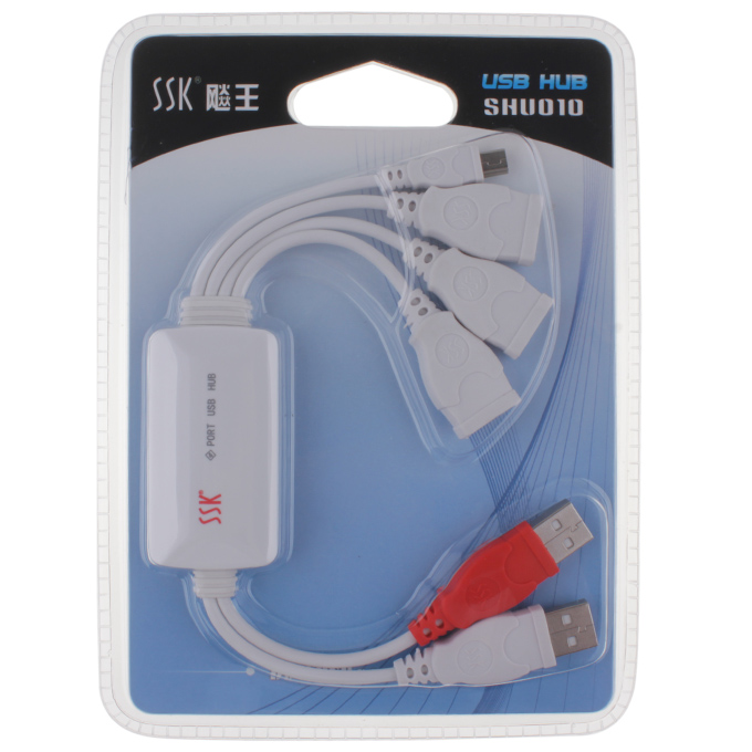 SSK Shu010 Octopus USB 4 Port HUB 3 USB + 1 Mini USB Dual USB