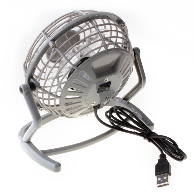 Mini 360-Degree Rotating Cooler Ultra Quiet Cooling Desk USB Fan