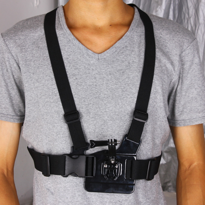 3-Way Base+Chest Body Strap Mount Belt for GoPro Hero 3+ 3 2 1
