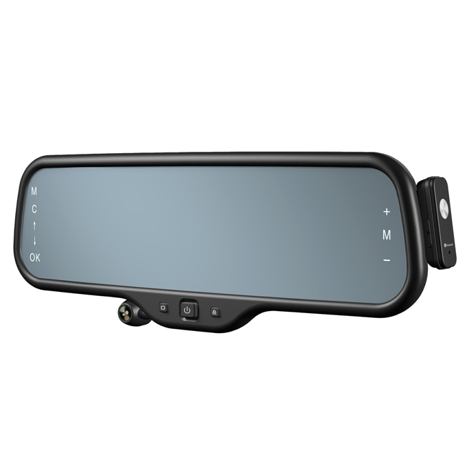 5" Car DVR Smart Rear View Mirror GPS Navigation Bluetooth H.264