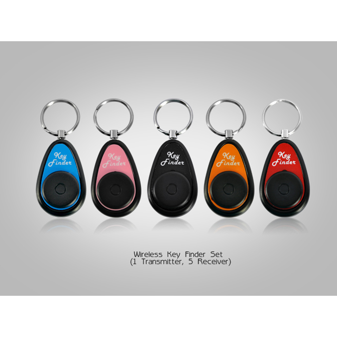 Wireless Key Finder Set with 1 Transmitter and 5 Receiver