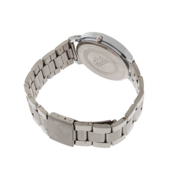 KEDE Analog Unisex Binary Display Black Dial Silver Alloy Band Watch