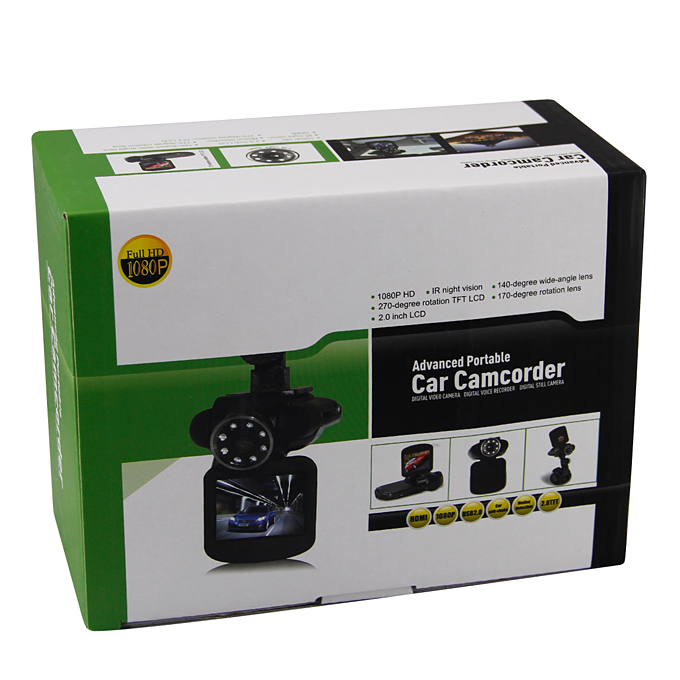 Car DVR F8000 Ambarella H.264 1080P 2" 140 Degrees Night Vision
