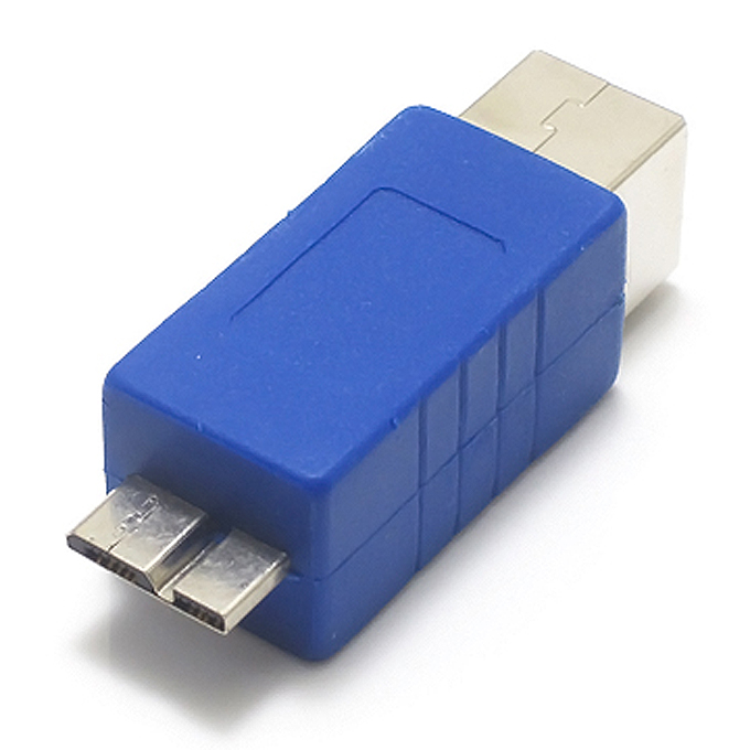 USB 3.0 Micro B Male to B Female Adapter -Blue