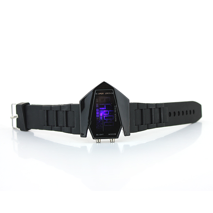 Makibes Unisex Stealth Aircraft Shape Sports LED Watch