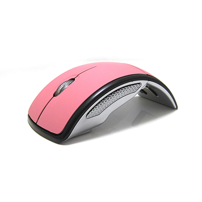 USB 2.4GHz Snap-in Transceiver Optical Foldable Arc Wireless Mouse