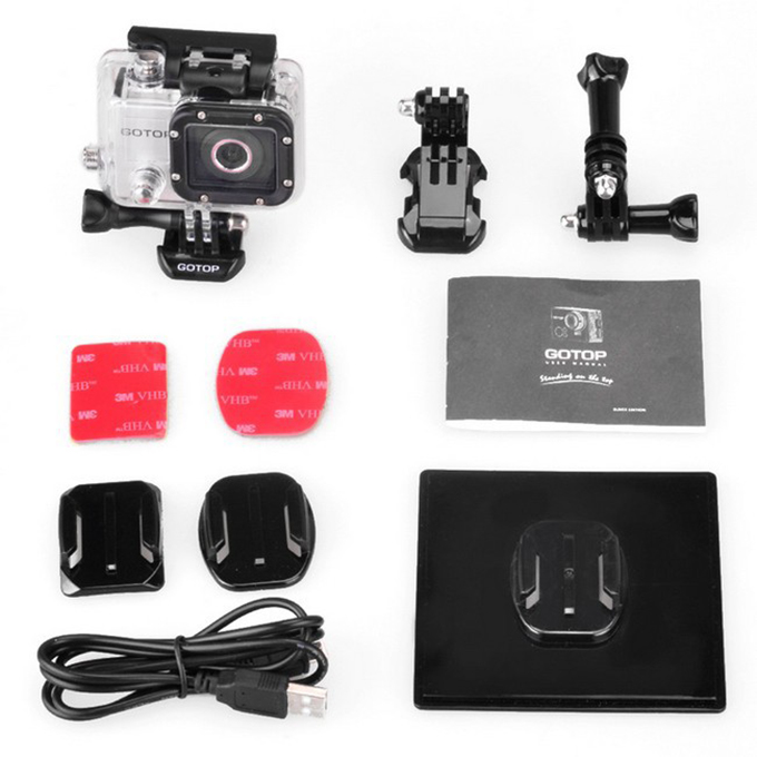 GOTOP Ambarella A5S 16MP CMOS Action Camera 1.5 inch 140 Camcorder