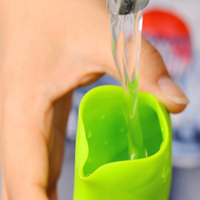 Creative Silicon Leaf Drinking Cup Portable Travel Pocket Cup